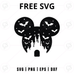 Halloween Dripping Mouse SVG Free | Creepy Black Ink Design for Cricut ...